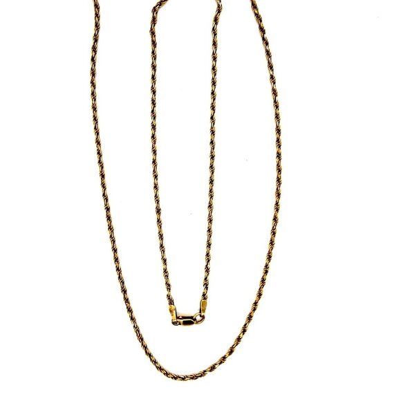Jewelry | 1k Gold Rope Chain | Poshmark